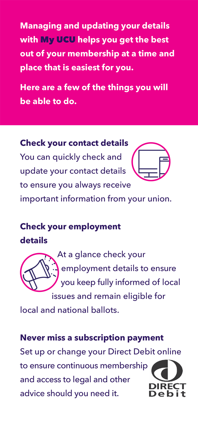 UCU - Now live - 'My UCU'